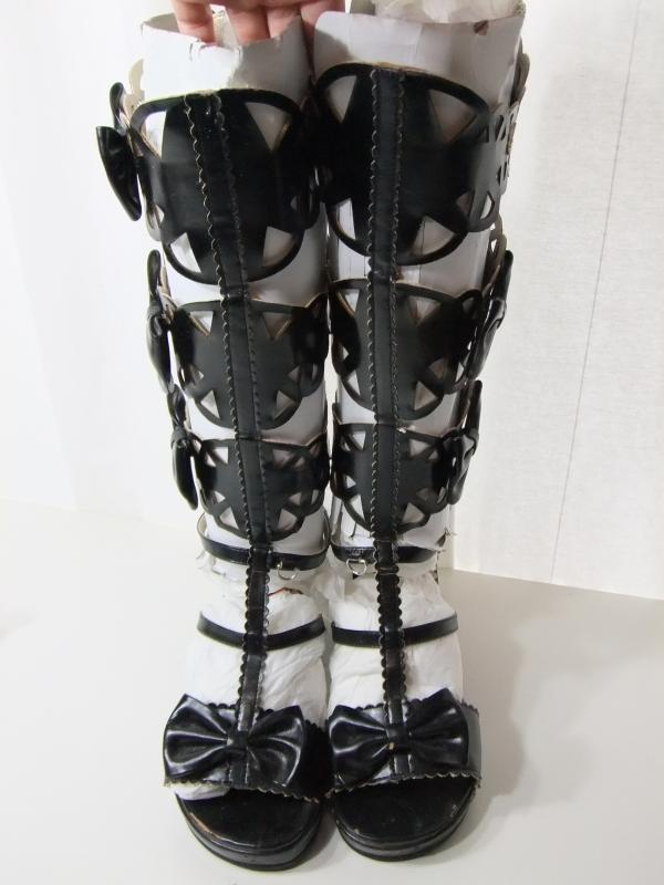 Yosuke USA lace cutout boots - Shoes - Lace Market: Lolita Fashion Sales