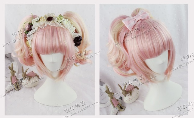 Kyouko twintails wig blonde and pink mix - Wigs and Artificial Hair ...