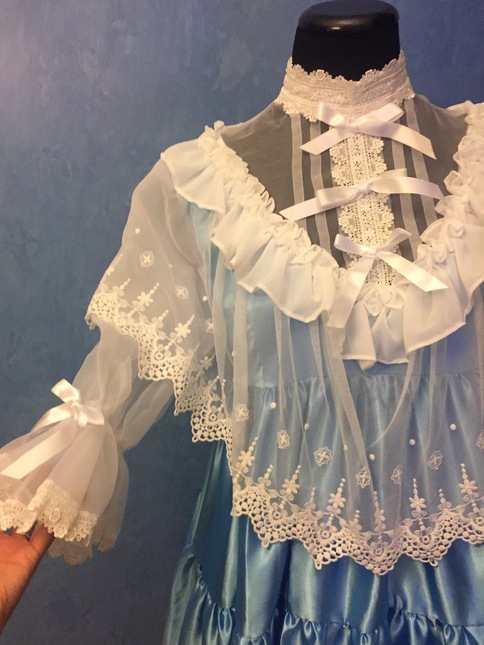 Triple Fortune Lace and Frill OP in Blue Set *Reduced* - One Piece ...