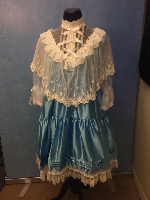 Triple Fortune Lace and Frill OP in Blue Set *Reduced* - One Piece ...