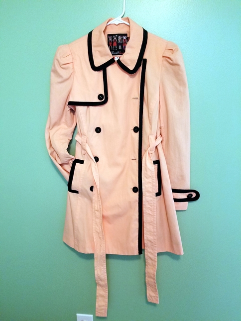 Peach Trench Coat - Jacket/Parka - Lace Market: Lolita Fashion Sales