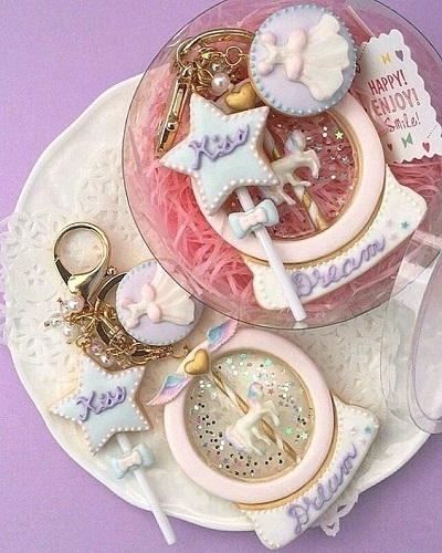 Carousel Dome Sugar cookie key chain by Sweets Suzu - Jewelry - Lace ...