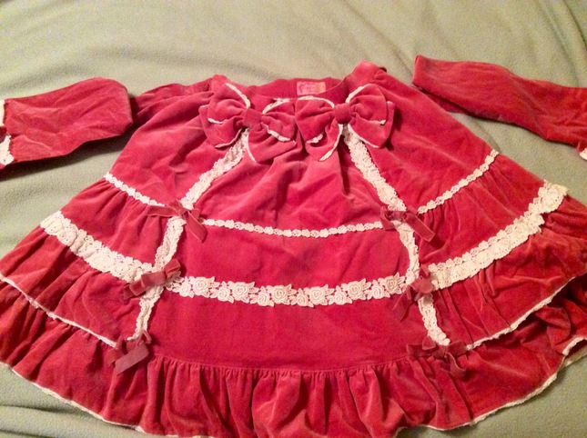 Angelic Pretty Red Velvet Skirt - Skirts - Lace Market: Lolita Fashion ...