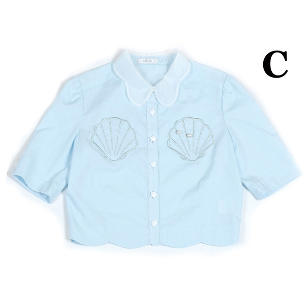 MILK Mermaid Blouse in baby blue - Blouses - Lace Market: Lolita ...