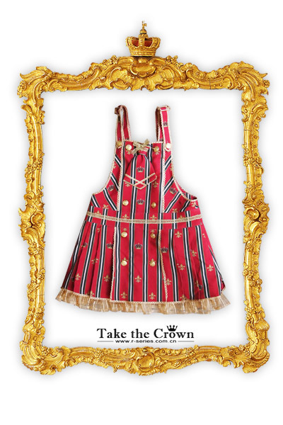 R-series Take the Crown red salopette - Salopette - Lace Market: Lolita ...