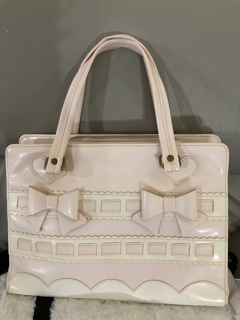Btssb Contact Ribbon Double Bag pink - Bags and Purses - Lace Market ...
