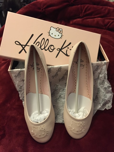 Hello Kitty Mary Jane Flats embroidery size 8 pink - Shoes - Lace ...