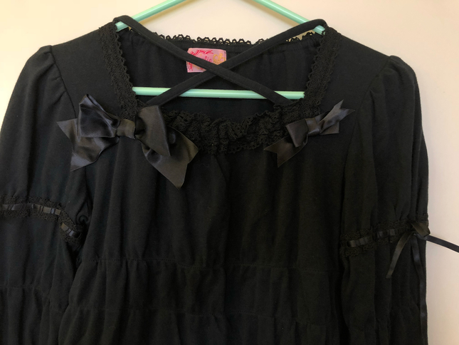 Angelic Pretty Ribbons Long Sleeves Cutsew - Cutsews - Lace Market ...