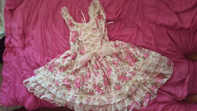 Angelic Pretty - Dramatic Rose JSK - Ivory - Jumperskirt - Lace Market: Lolita Fashion Sales