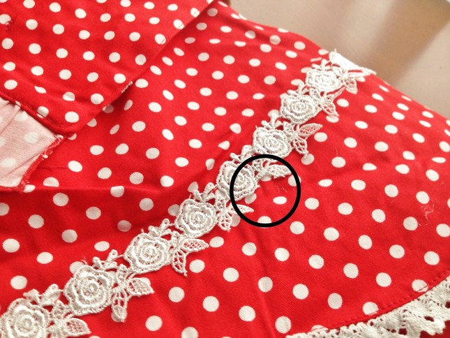 Bodyline Red Scalloped Polka Dot Double Lace Up OP (L257) Size M NWT ...