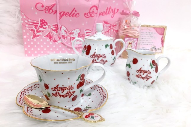 5 piece SET Brilliant Night Party Angelic Pretty Cherry Tea set ...