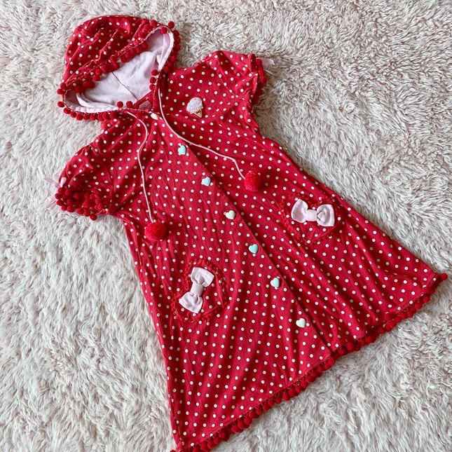 Angelic Pretty Red Ice Cream Cutsew OP - One Piece - Lace Market ...