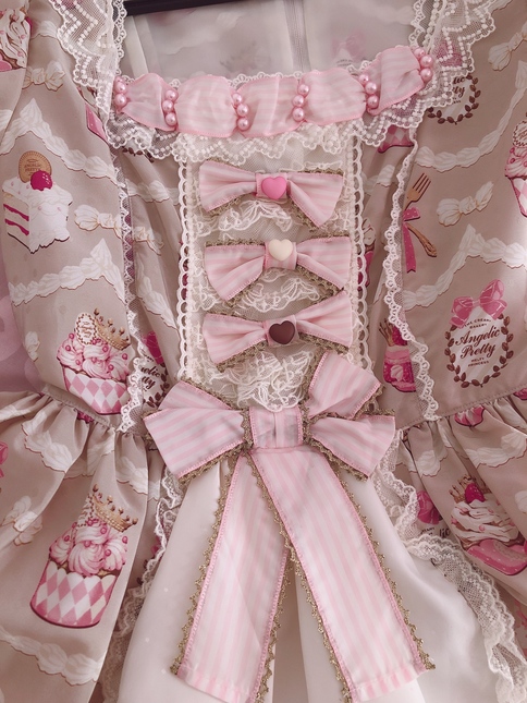 Angelic pretty Sweet Cream Princess OP in beige - One Piece - Lace ...