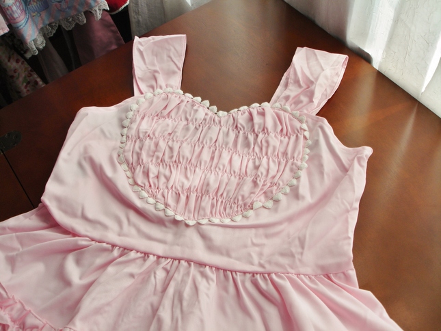 Bodyline Pink and White Heartful Wish JSK and Headbow Set (L445) Size ...