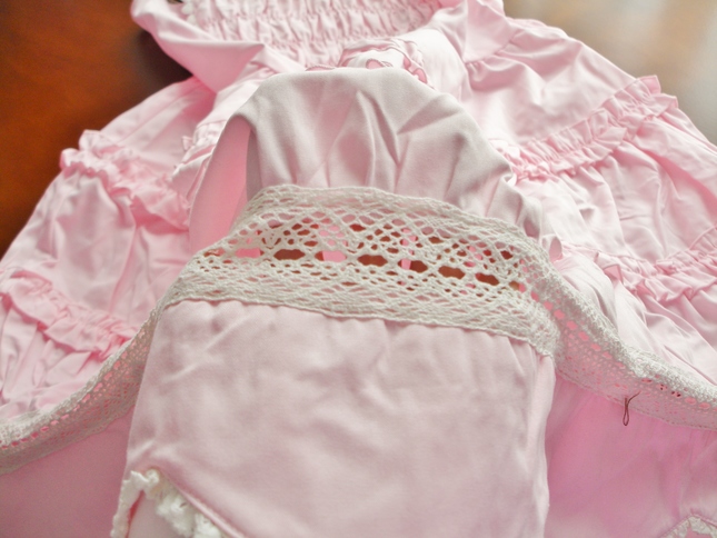 Bodyline Pink and White Heartful Wish JSK and Headbow Set (L445) Size ...