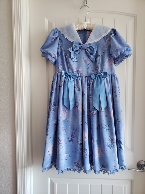 Angelic Pretty Space Lollipop OP in sax - One Piece - Lace Market ...