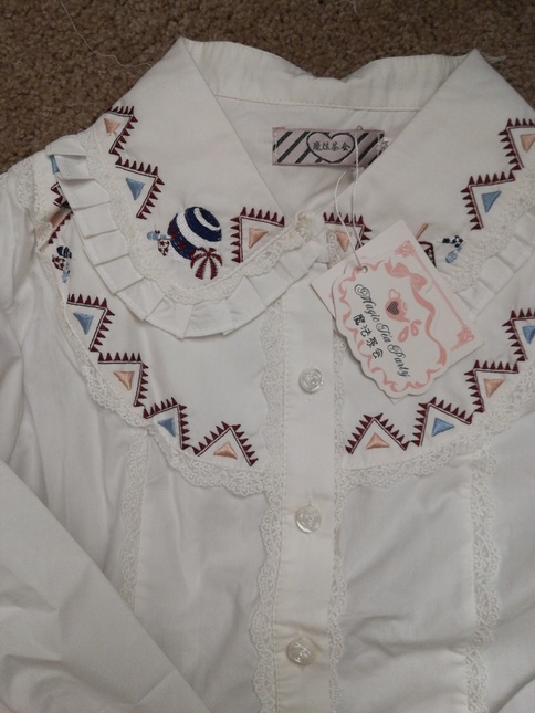 *NWT* Magic Tea Party bust 96cm cotton blouse circus princess sleeve ...