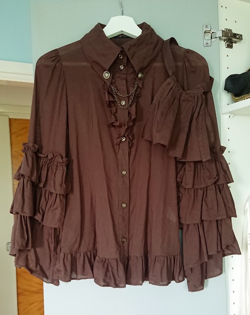 Alice and the Pirates Rothbart Blouse brown - Blouses - Lace Market ...
