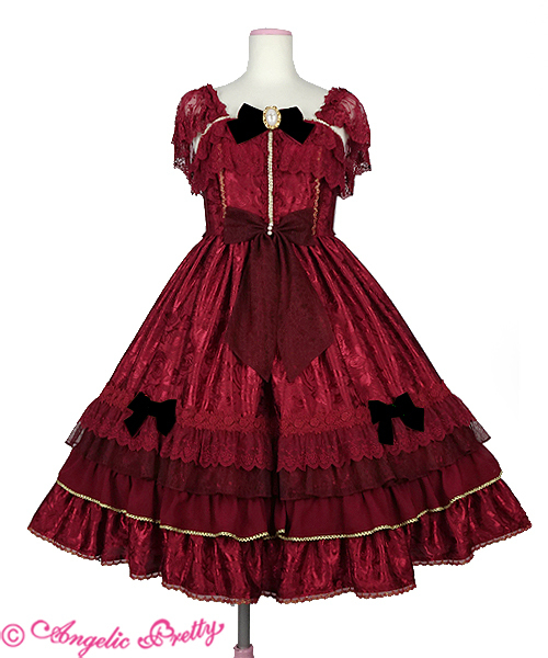 Angelic Pretty Victorian Waltz JSK in Red - Dresses - Lace Market ...