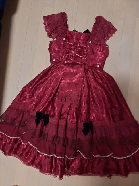 Angelic Pretty Victorian Waltz JSK in Red - Dresses - Lace Market ...