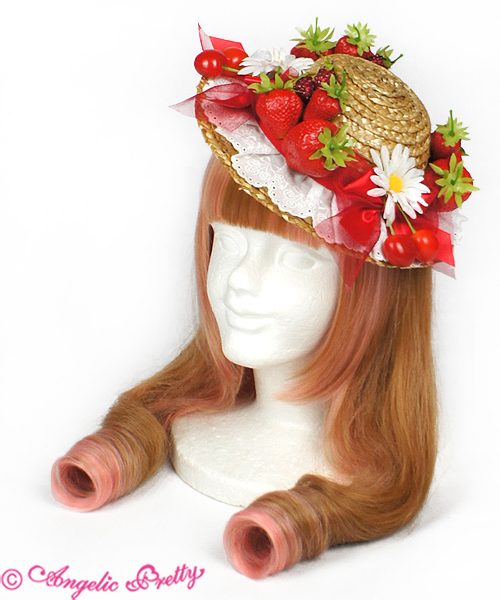 Angelic Pretty Dessert Berry Hat - Hats - Lace Market: Lolita Fashion Sales