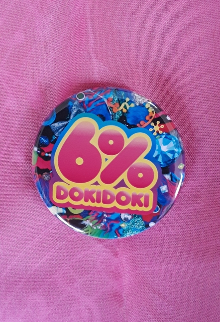 6% DOKIDOKI Logo Button in Multicolors - Brooches and Pins - Lace ...