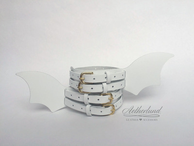Aetherlund leather bat wing cuffs - Other Accessories - Lace Market ...