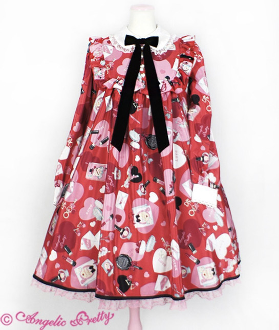 Angelic Pretty Lovely Shopping OP in Red - Dresses - Lace Market ...