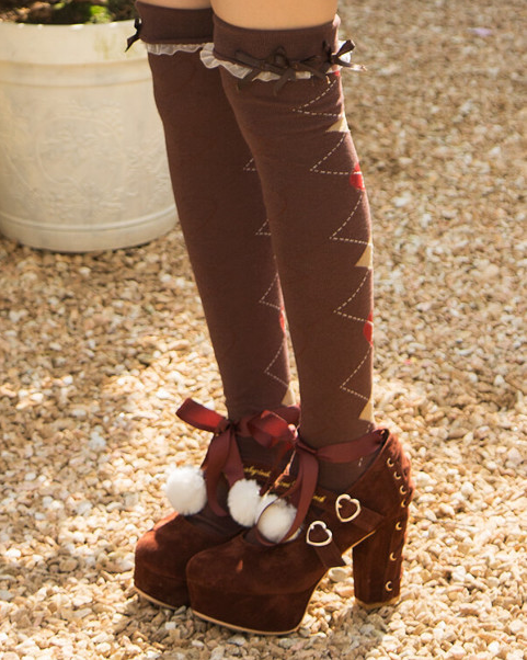 * Liz Lisa - Brown Knee High Socks - New w/ Tags - Socks and Tights ...