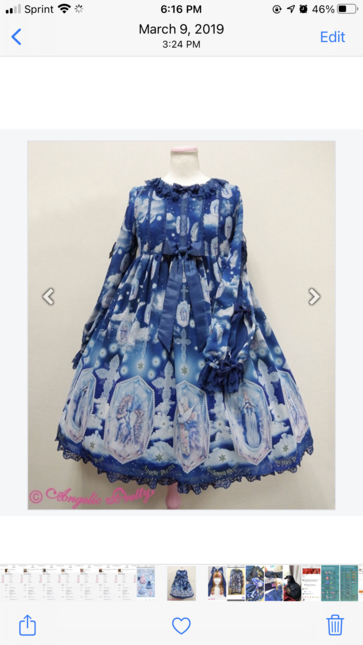 Angelic pretty Cecelia Cross OP with headband veil and stockings - One ...