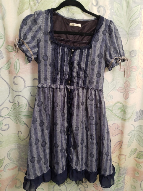 Axes Femme - Clock pattern dress - One Piece - Lace Market: Lolita ...