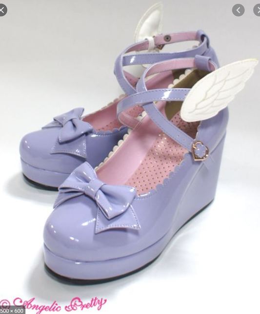 angelic pretty angel shoes in lavender size S - Shoes - Lace Market ...