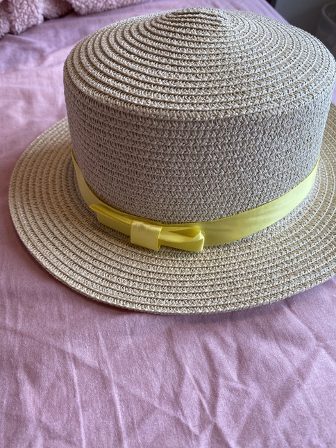 Straw Hat with Yellow Ribbon - Hats - Lace Market: Lolita Fashion Sales
