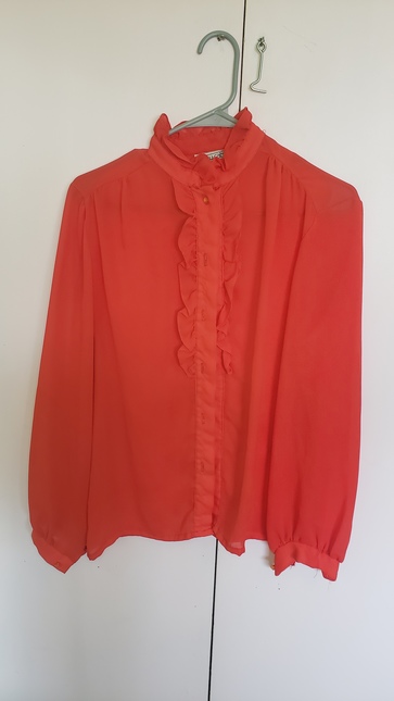 Offbrand red chiffon blouse - Blouses - Lace Market: Lolita Fashion Sales