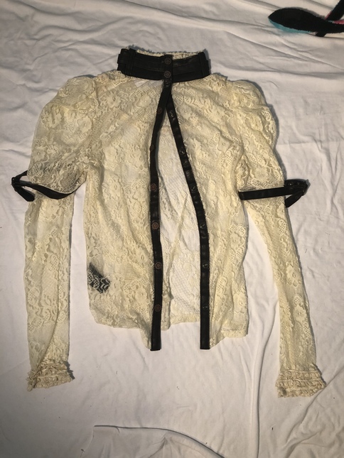 Steampunk lace blouse - Tops - Lace Market: Lolita Fashion Sales