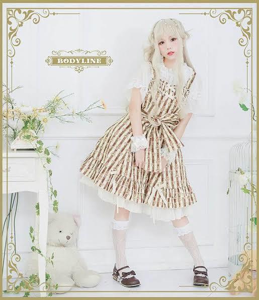 Bodyline Rose Stripe JSK L587 win colourway - Dresses - Lace Market ...