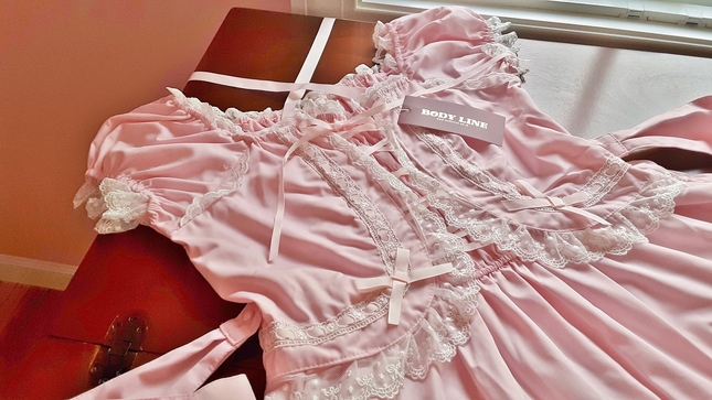 Bodyline Pink Moeran Bolero-Styled Tiered OP (L362) Size 2L NWT with ...