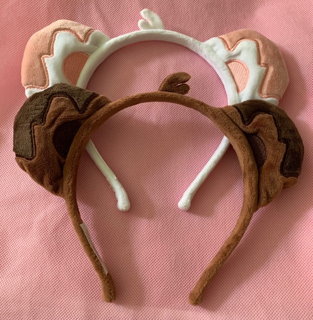 To Alice Pink x White and Brown Bear Ear Headbands - Headbands and Bows ...