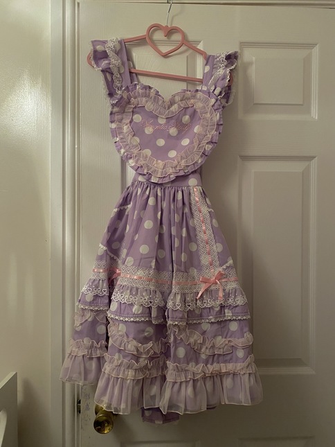 NWOT Heart Chest Plate Skirt (Dots) & headdress set - Skirts - Lace ...