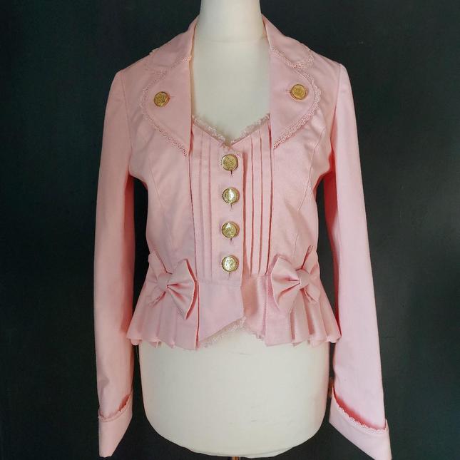 Angelic Pretty Royal Pleated Ribbon Jacket in Pink from 2009 ...