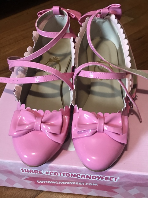 NWOT Lace Princess Heels in Shiny Bubblegum Pink - Shoes - Lace Market ...