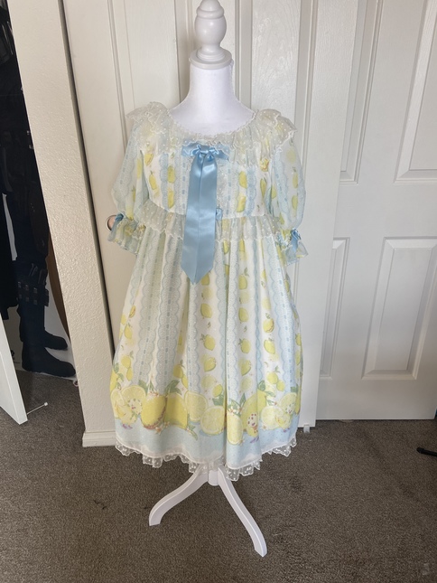 Angelic Pretty’s ‘Fruity Lemon’ OP - One Piece - Lace Market: Lolita ...