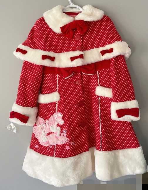 Free worldwide shipping! angelic pretty Red Polkadot Angel Pony Coat ...