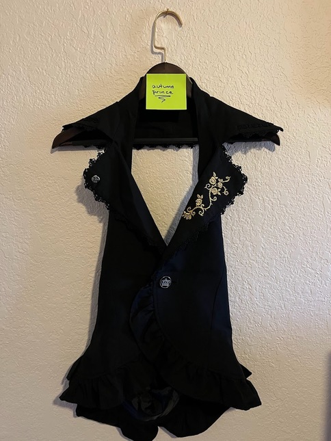 Versailles Rose Embroidery Ribbon Vest - Men's Size - Outerwear - Lace ...