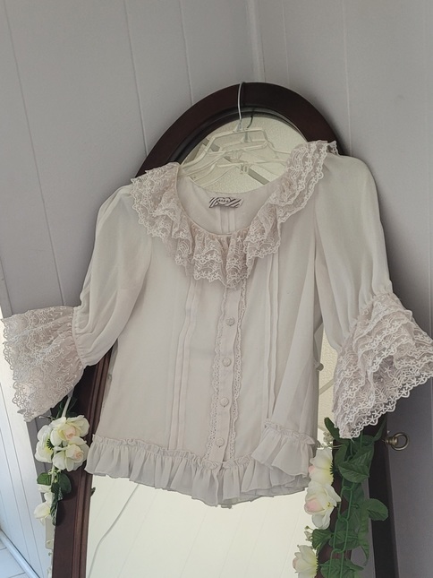 Music Notes Princess Sleeve Blouse by Magic Tea Party - Tops - Lace ...