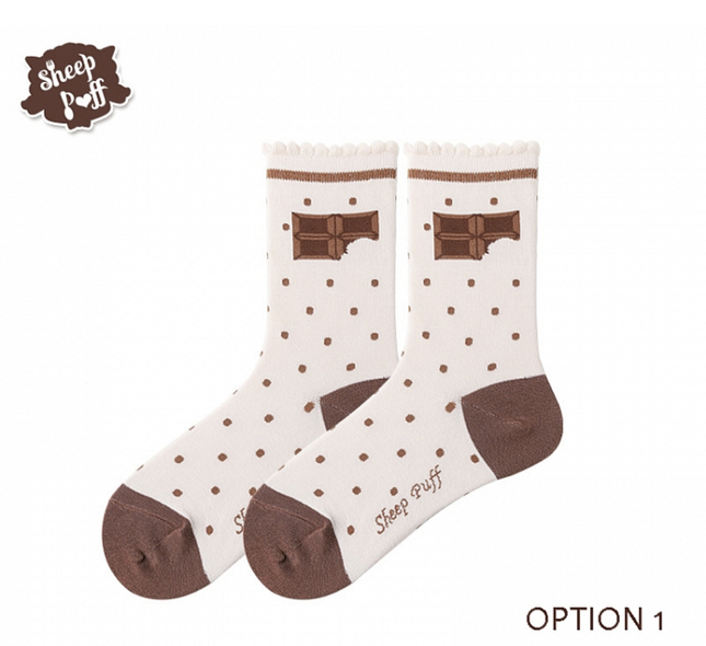 NWT Sheep Puff Chocolate Socks - Socks and Tights - Lace Market: Lolita ...