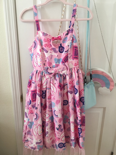 AP Girly Sticker JSK in Pink - Jumperskirt - Lace Market: Lolita ...