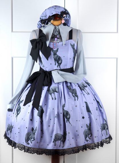 Lady Sloth Where is the Cat Lavender JSK B-Grade size L with headbow ...