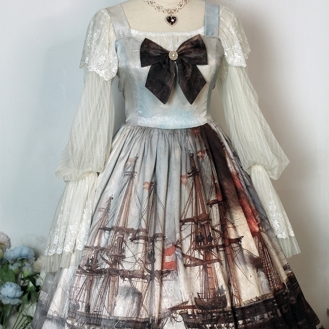 size XL Bust 100-120cm Plus Size Oil Painting Series Seeker Lolita ...