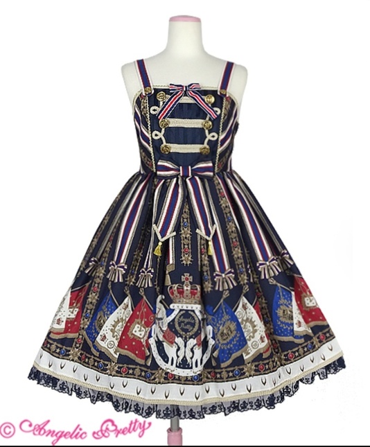 RELIST: Angelic Pretty Guardian Unicorn jsk (Navy) - Dresses - Lace ...